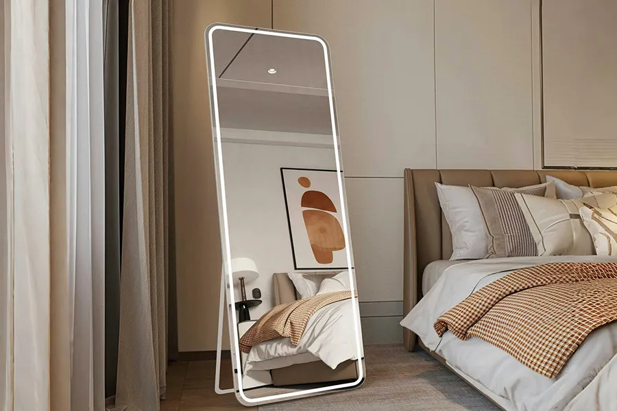 China LED Floor Mirrors and Full Length Mirrors Factory