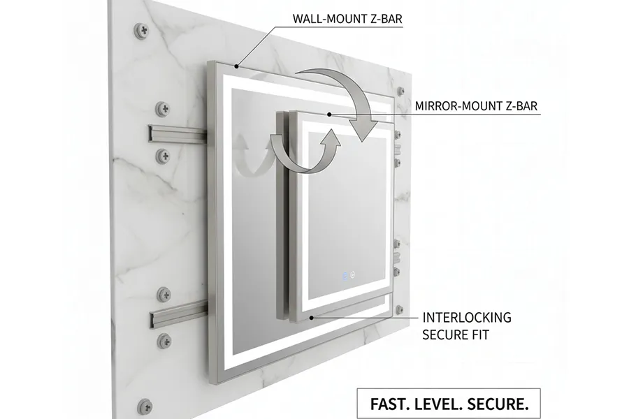 Hotel LED Mirrors: Hardwired vs. Plug-in Security & Install