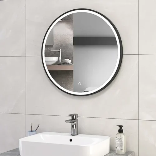 Lighted Frame Mirror | Round LED Framed Mirrors -Shein Mirror